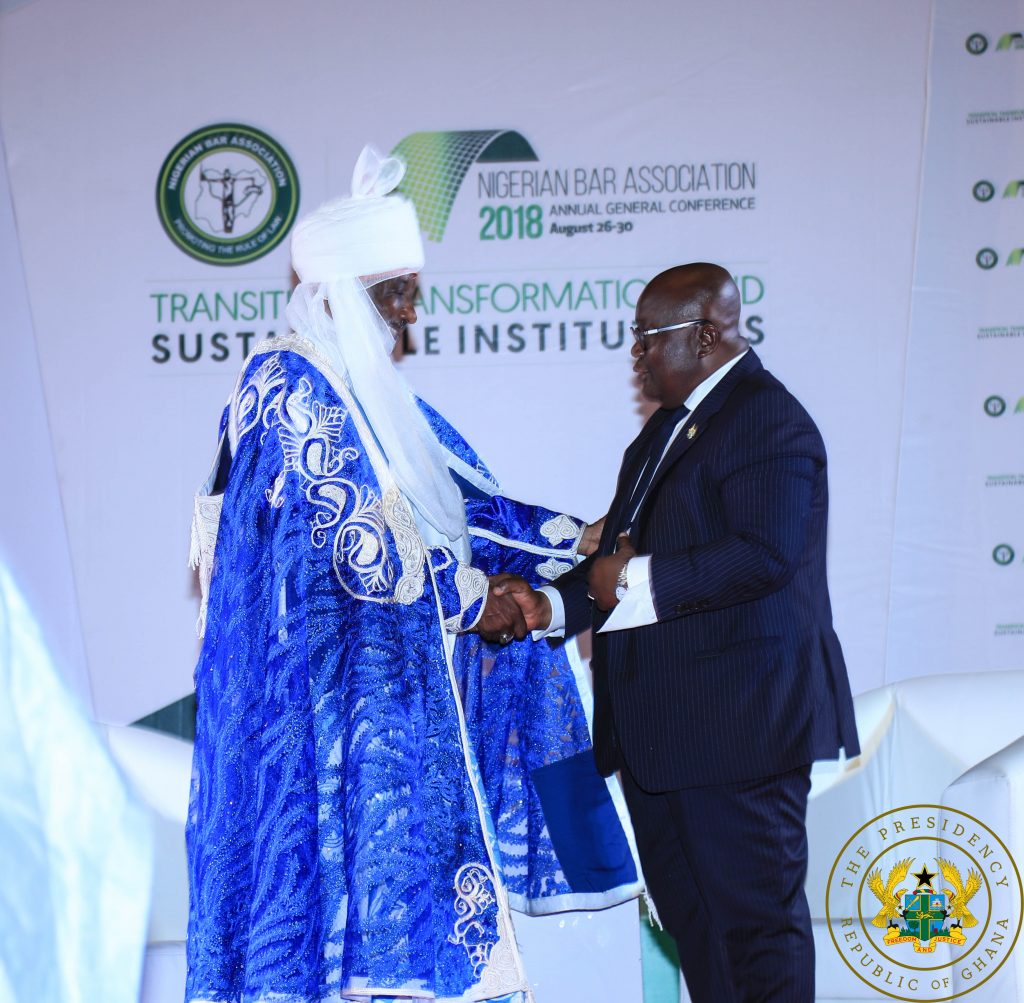 President Akufo-Addo with Muhammadu Sanusi II, Emir of Kano ...