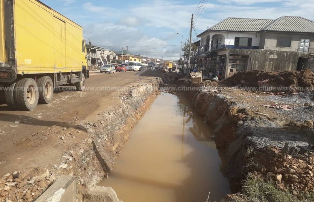 Work resumes on Tarkwa Ahwetieso road after protest