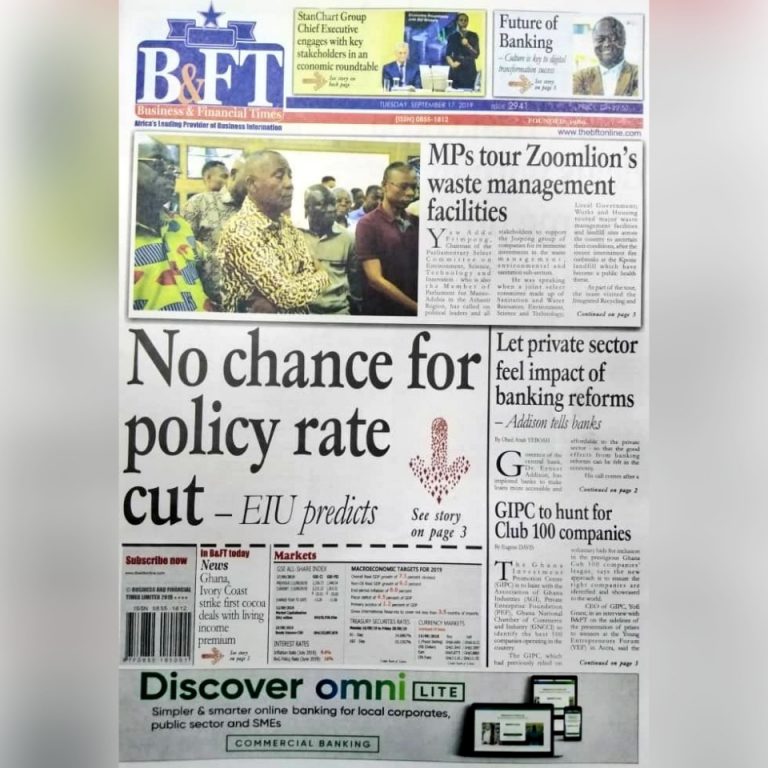 Newspaper Headlines: Tuesday, September 17, 2019