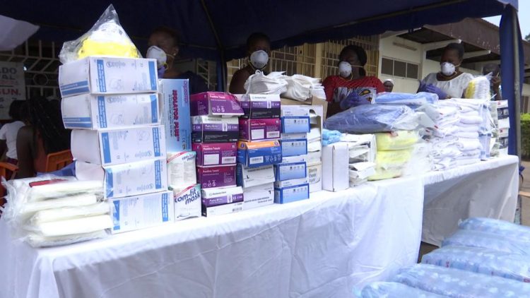 NDC's Dr Grace Ayensu-Danquah supports Essikadu Hospital with COVID-19 PPEs