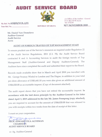 Audit Service Board | Citinewsroom - Comprehensive News in Ghana