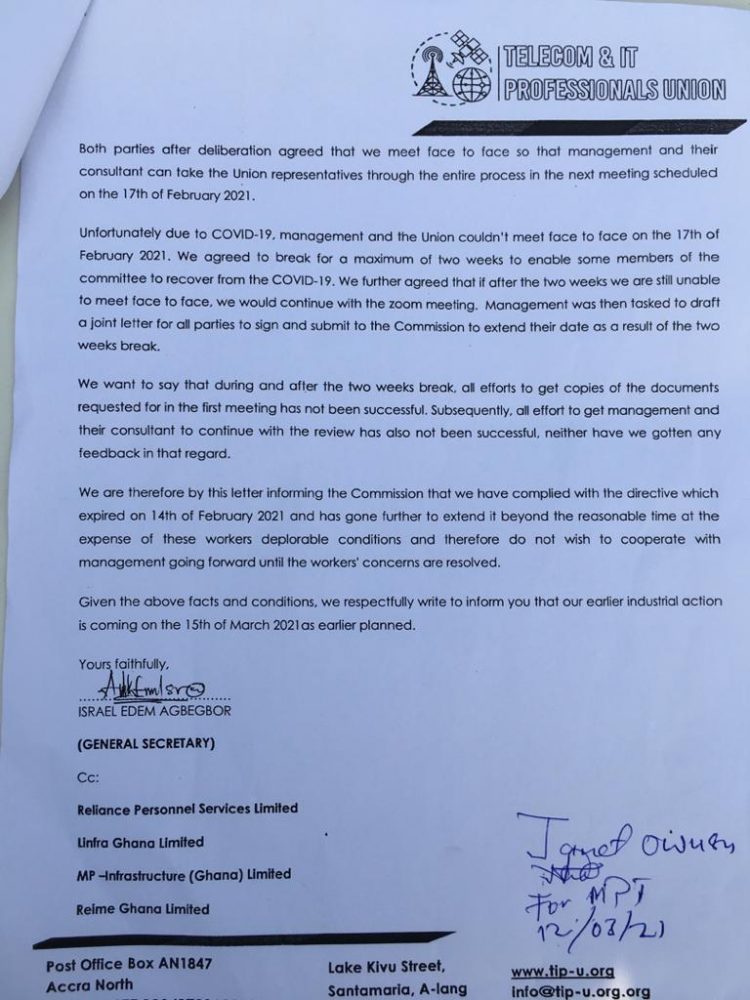 Telecom workers threaten to strike on March 15 over poor conditions of ...