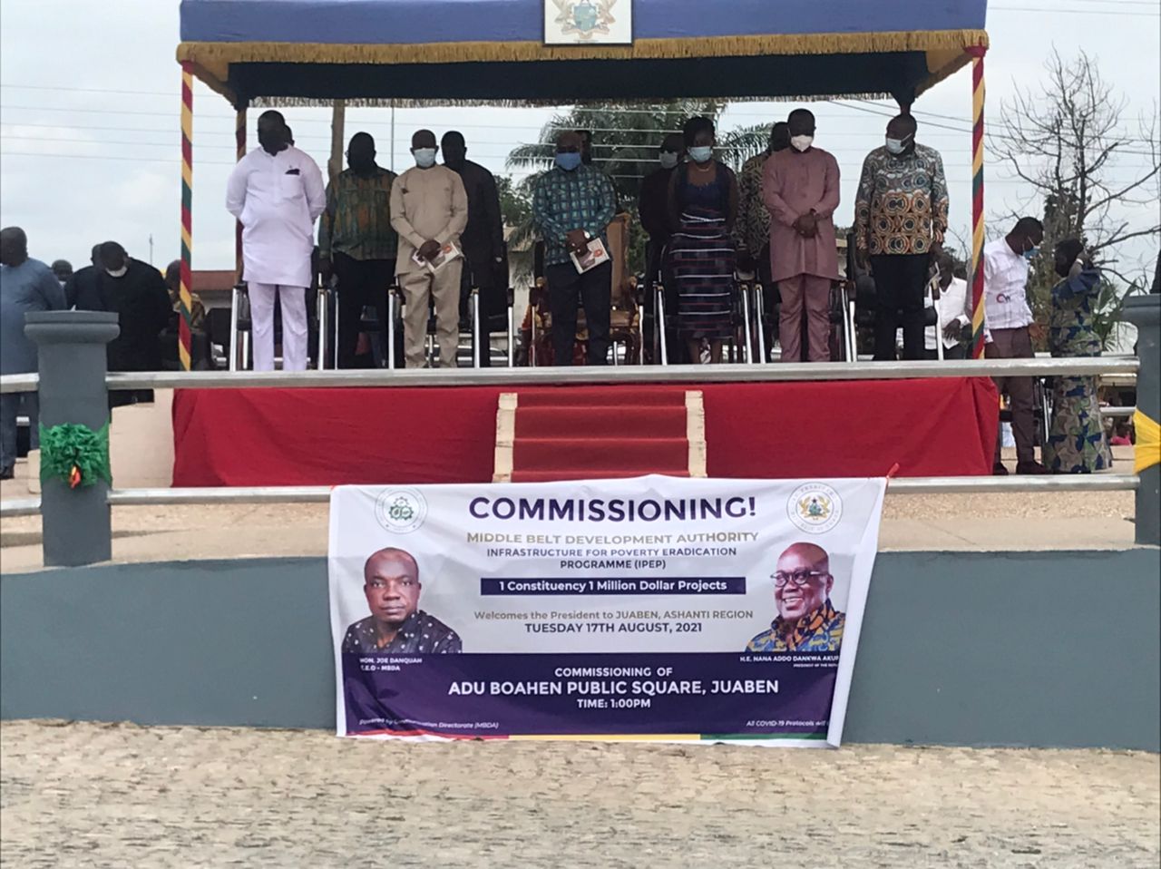 Middle Belt Development Authority constructs public square at Juaben4 ...