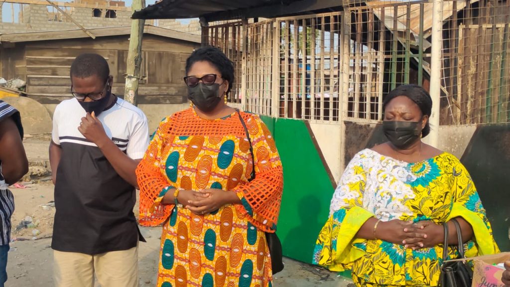 Krowor MP supports Nungua fire victims with cash, relief items