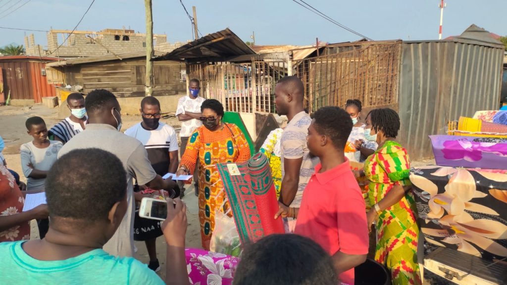 Krowor MP supports Nungua fire victims with cash, relief items