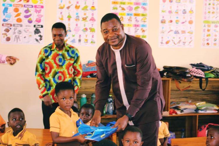 Obuasi MCE tours schools to mark my first day at school