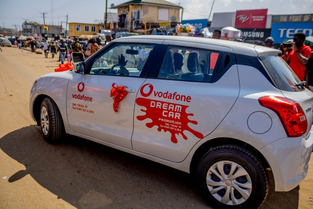 Vodafone Ghana gifts car, mobile phones, & other items in Dream Car ...