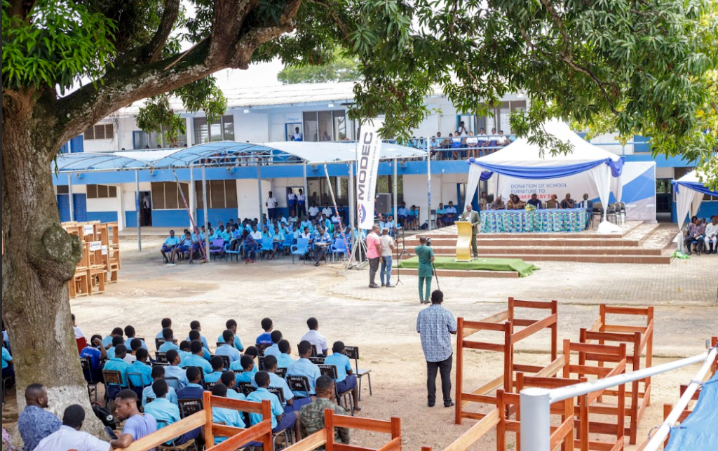 MODEC donates school furniture worth GHC520,000 to Anum Presby SHS