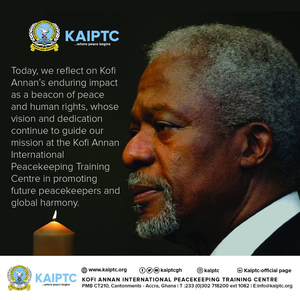 6 years anniversary, a legacy of peace: Honouring Kofi Annan’s enduring ...
