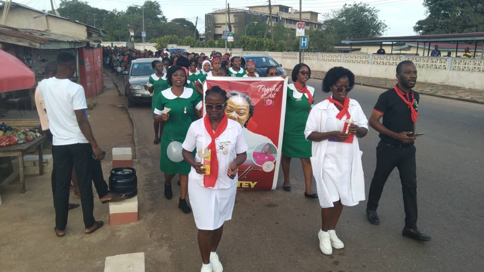 Workers of Tetteh Quarshie Memorial Hospital hold vigil for staff ...