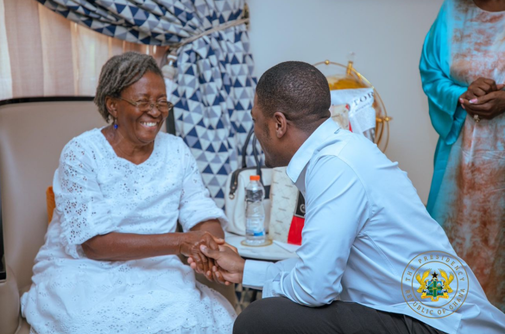 Former First Lady, Naadu Mills visits Mahama to offer congratulations