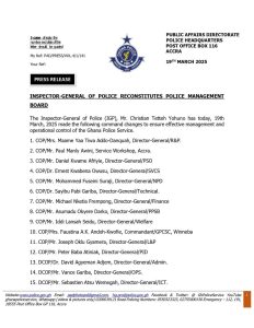 IGP overhauls Police leadership, names new Command Heads
