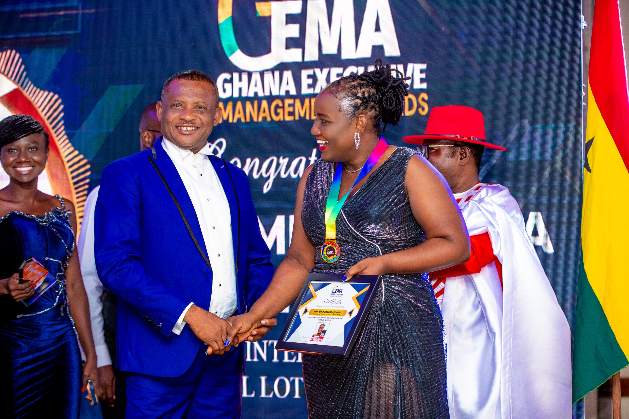 NLA’s Chief Internal Auditor honoured at Ghana Executive Management Awards