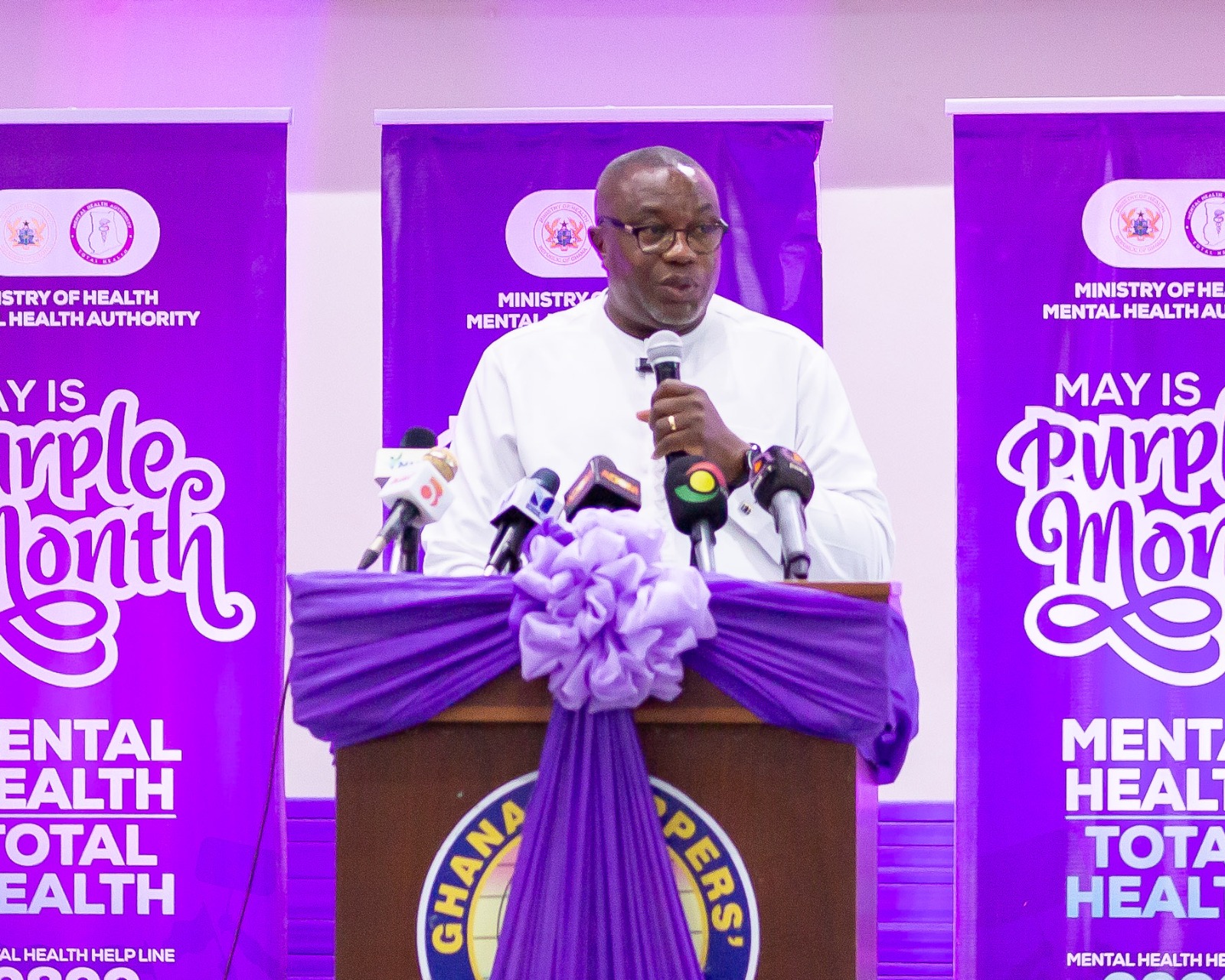 Veep launches Purple Mental Health month, urges open dialogue