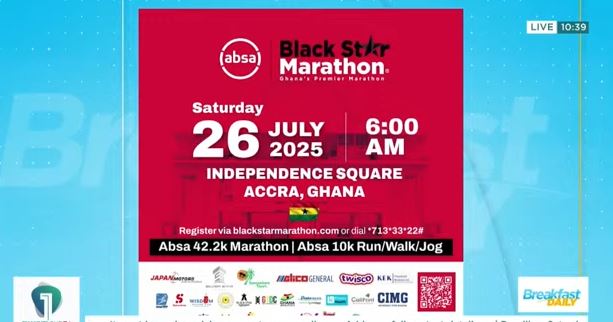 Absa Black Star Marathon slated for July 26 at Independence Square