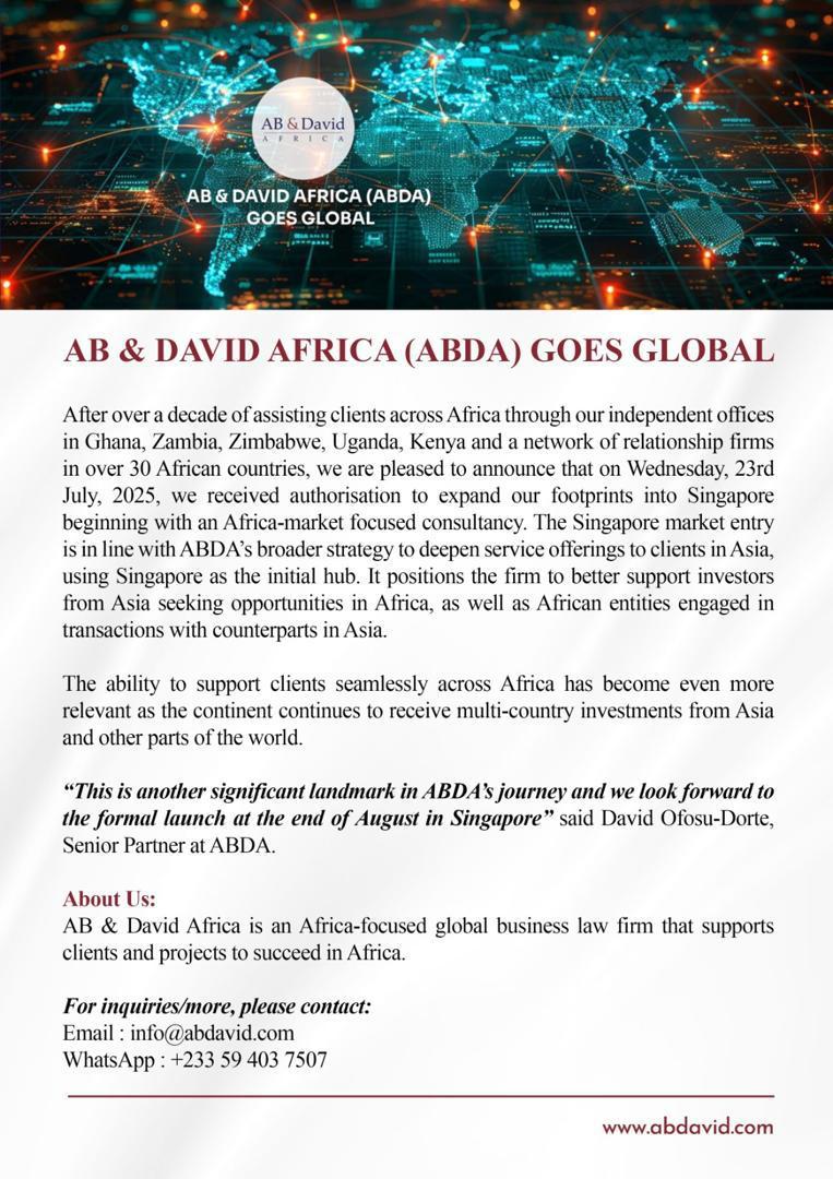 AB & David Africa expands globally with new office in Singapore