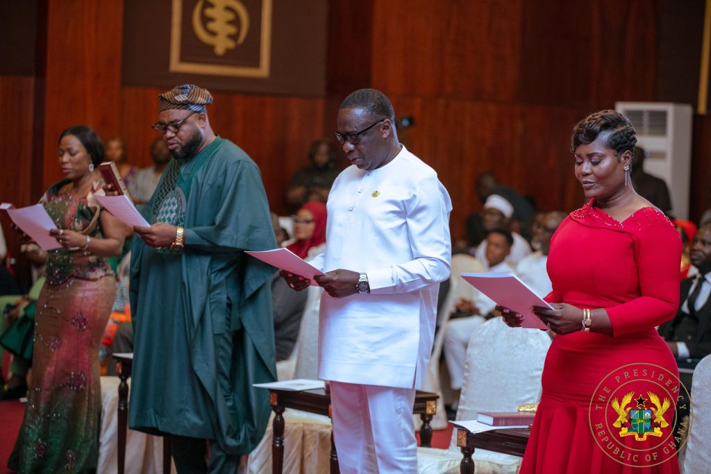 Mahama swears in Affo-Toffey, Gyakye Quayson, two others as deputy ...