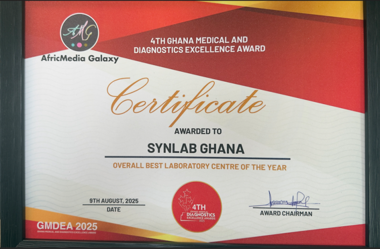 SYNLAB Ghana named overall best laboratory centre at 2025 Medical ...