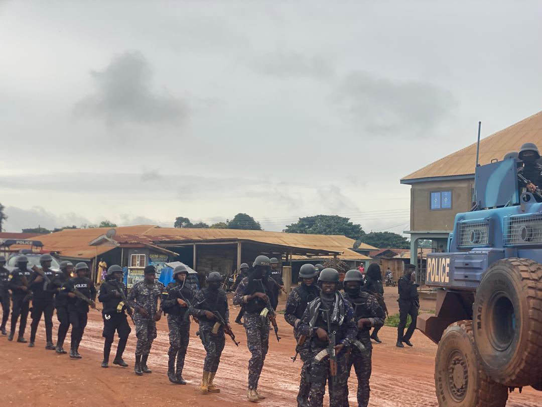 Sampa: Police stage ‘show of force’ to assure residents of maximum security