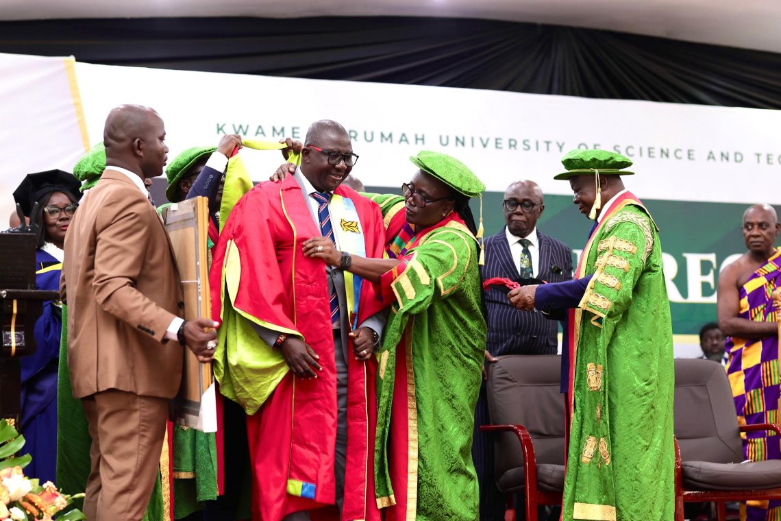 KNUST confers honorary doctorate on Agri-Impact CEO Daniel Fahene Acquaye