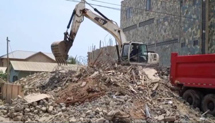 No casualties recorded as three-storey building collapses at Klagon