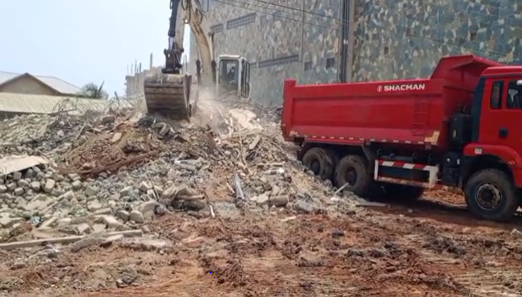 No casualties recorded as three-storey building collapses at Klagon